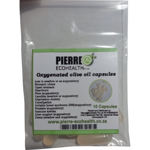 Oxygenated olive oil capsules